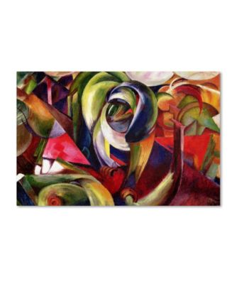 Franz Marc 'Mandrill 1913' Canvas Art - 24" x 16" - Macy's