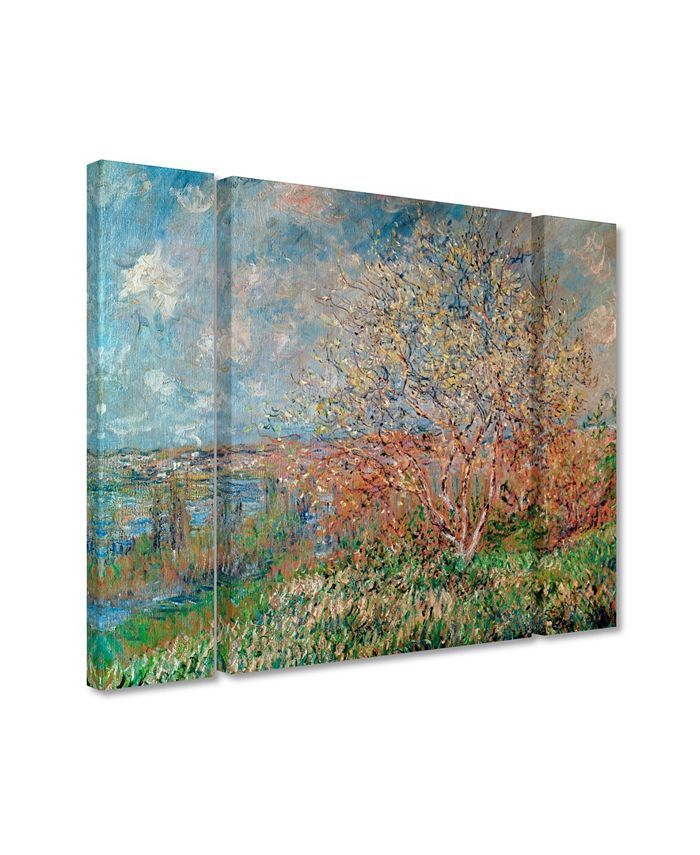 Trademark Global Claude Monet 'Spring 1880' Multi Panel Art Set Small ...