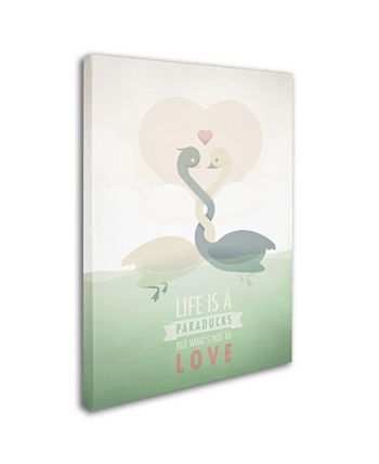 Trademark Global Christian Jackson 'Paraducks' Canvas Art - 24" x 16 ...