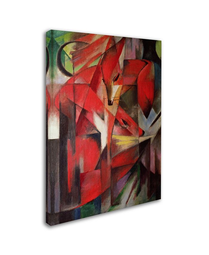 Trademark Global Franz Marc 'The Fox 1913' Canvas Art - 47" x 35" - Macy's