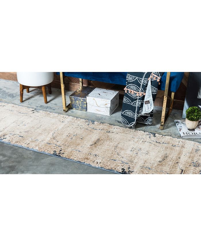 Bayshore Home Odette Ode9 Beige 3' x 13' Runner Area Rug - Macy's