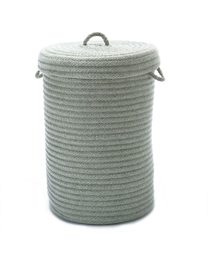 Colonial Mills Wool Blend Braided Hamper with Lid - Macy's