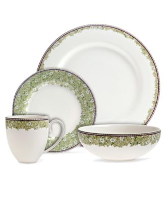 Monsoon Dinnerware Collection by Denby, Daisy Green 4 Piece Place ...