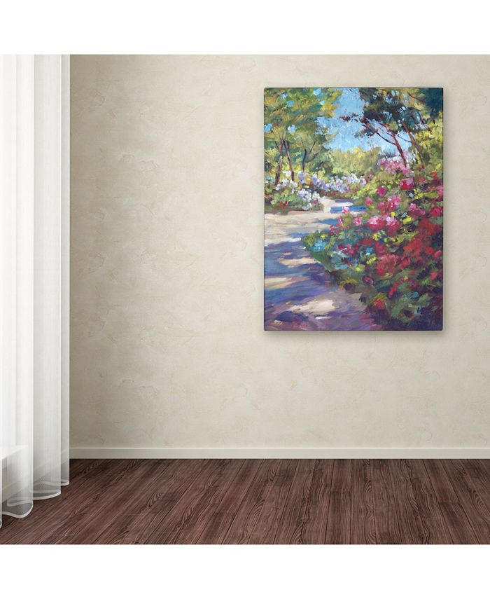 Trademark Global David Lloyd Glover 'Arboretum Garden Path' Canvas Art ...