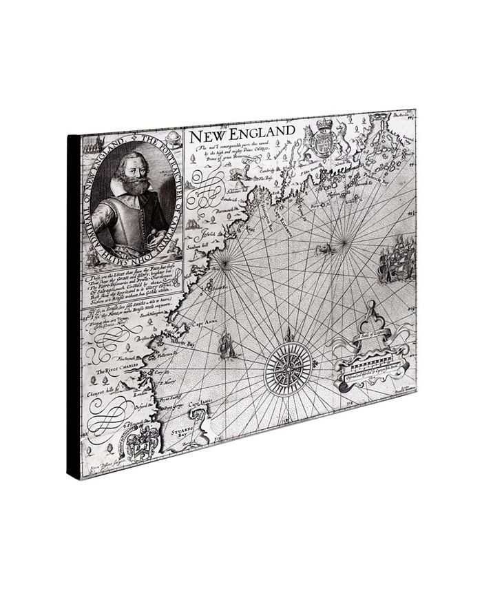 Trademark Global John Smith 'Coast of New England 1614' Canvas Art - 24 ...