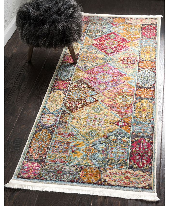 Bayshore Home Kenna Ken1 Multi 2' 2" x 6' Runner Area Rug - Macy's