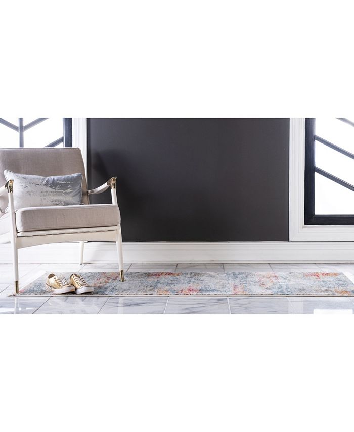 Bayshore Home Kenna Ken3 Ivory 2' 2" x 6' Runner Area Rug - Macy's