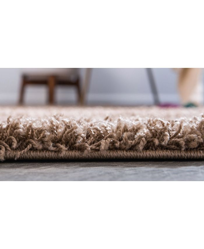 Bridgeport Home Exact Shag Exs1 Sandy Brown 2' 6" x 13' Runner Area Rug ...