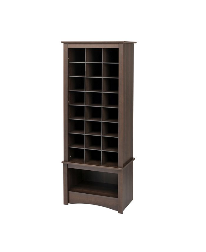 Prepac 24 Pair Shoe Storage Rack with Bottom Shelf - Macy's