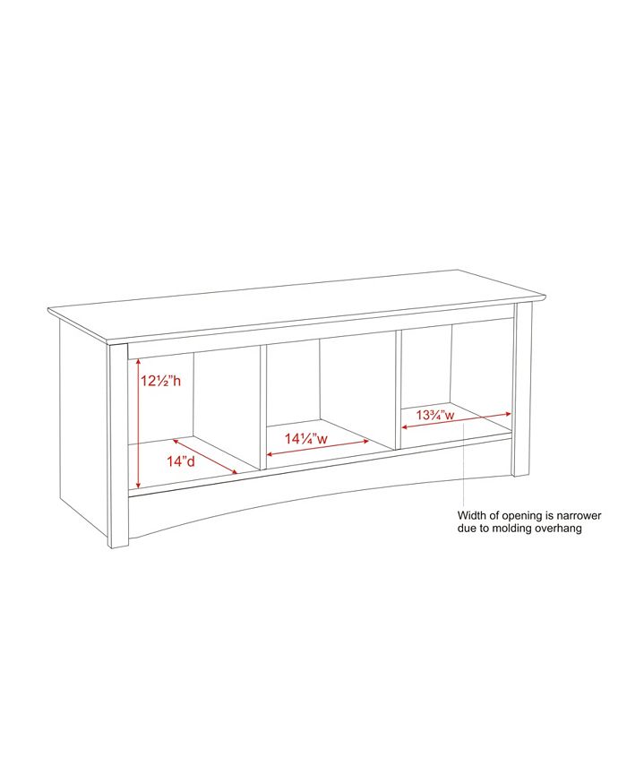 Prepac Cubbie Bench - Macy's