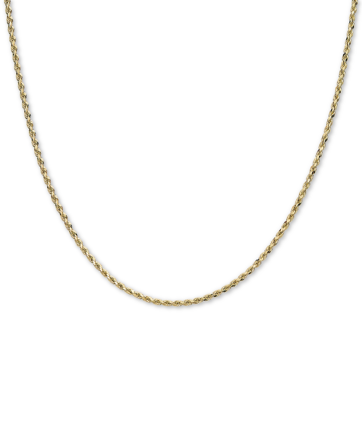 Click here for Diamond Rope Chain 18 Necklace in 10k Gold - Gold prices