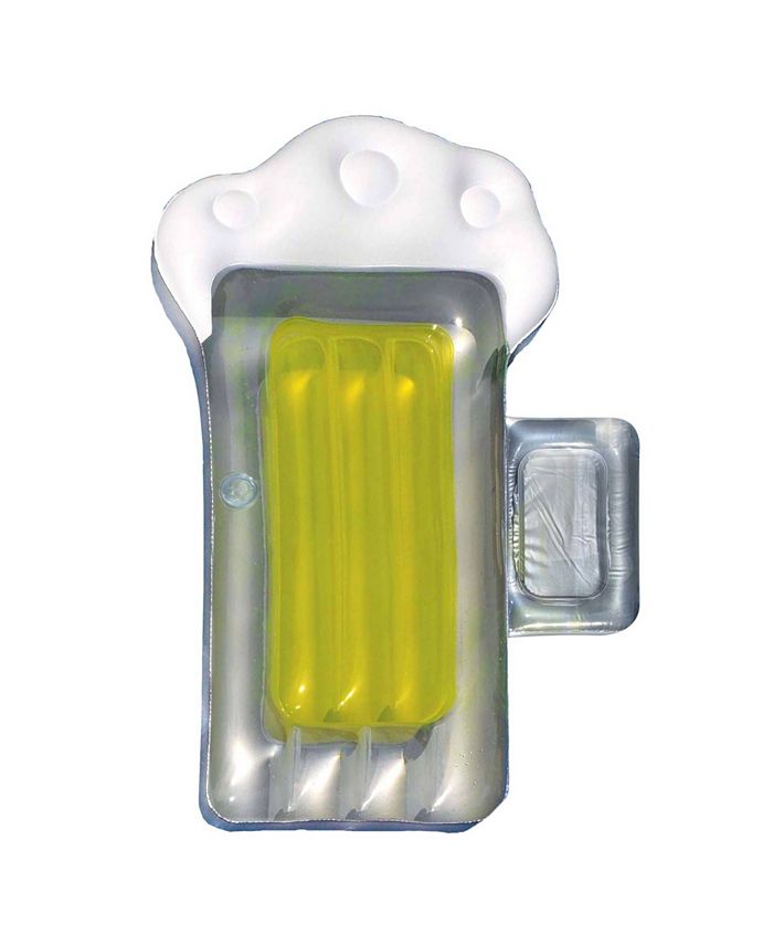 Swimline Beer Mug 72" Inflatable Swimming Pool Float with Mini Cooler ...