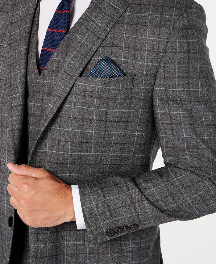 Lauren Ralph Lauren Men's Classic-Fit UltraFlex Stretch Dark Gray ...