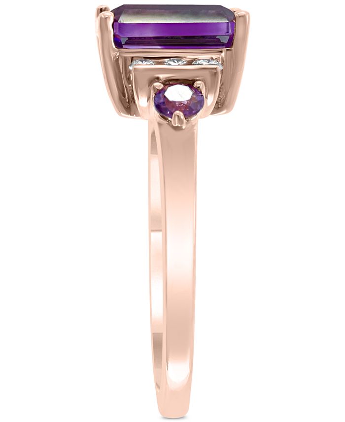 EFFY Collection EFFY® Amethyst (2-1/3 ct. t.w.) & Diamond (1/8 ct. t.w ...