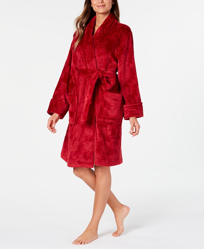 Charter Club Floral Burnout Robe, Created for Macy's - Macy's
