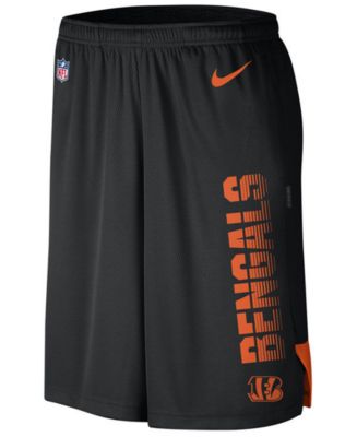 Nike Men's Cincinnati Bengals Player Knit Breathe Shorts - Macy's