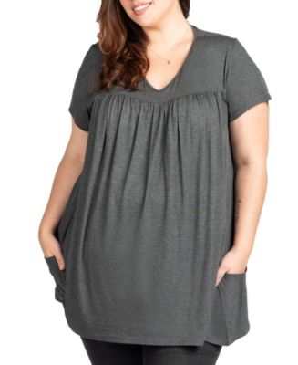 Savi Mom Tara Plus Size Maternity and Nursing Lounge Tee, Online Only ...