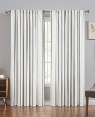 Truly Soft Millennial Stripe Window Curtain, 50"x84" - Macy's