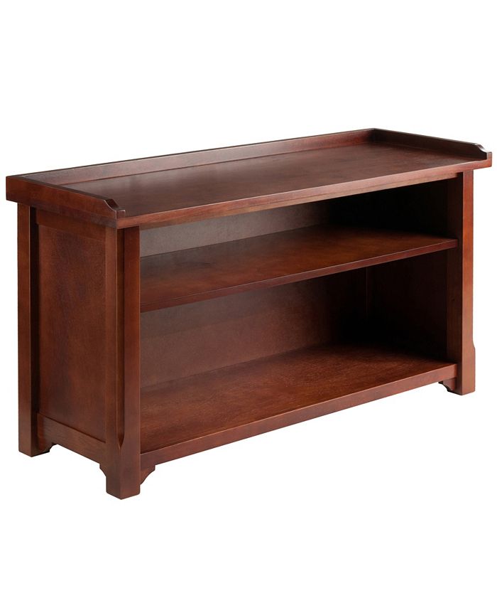 Winsome Milan Bench with Storage Shelf - Macy's