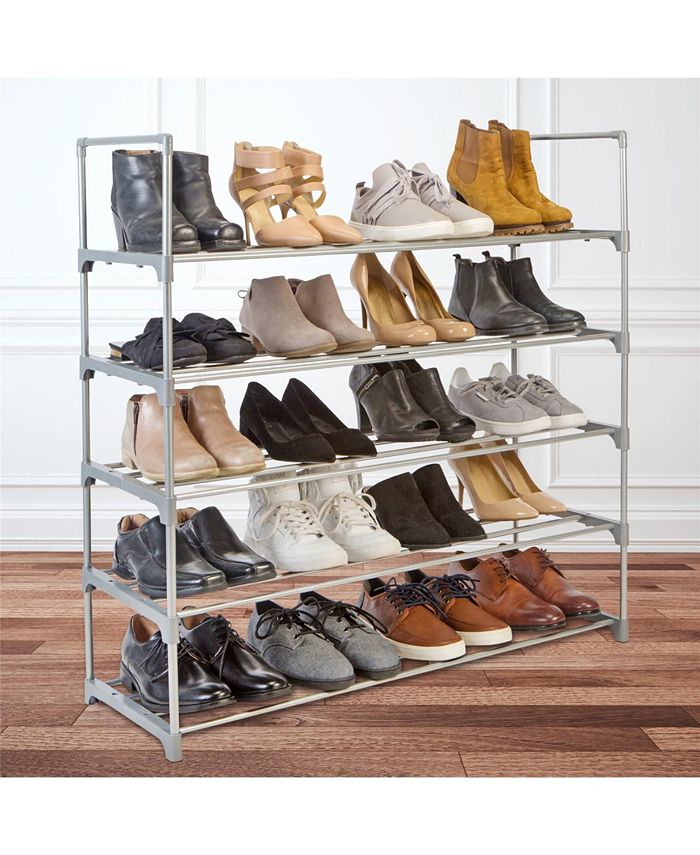 Simplify 5 Tier Stackable Shoe Rack - Macy's