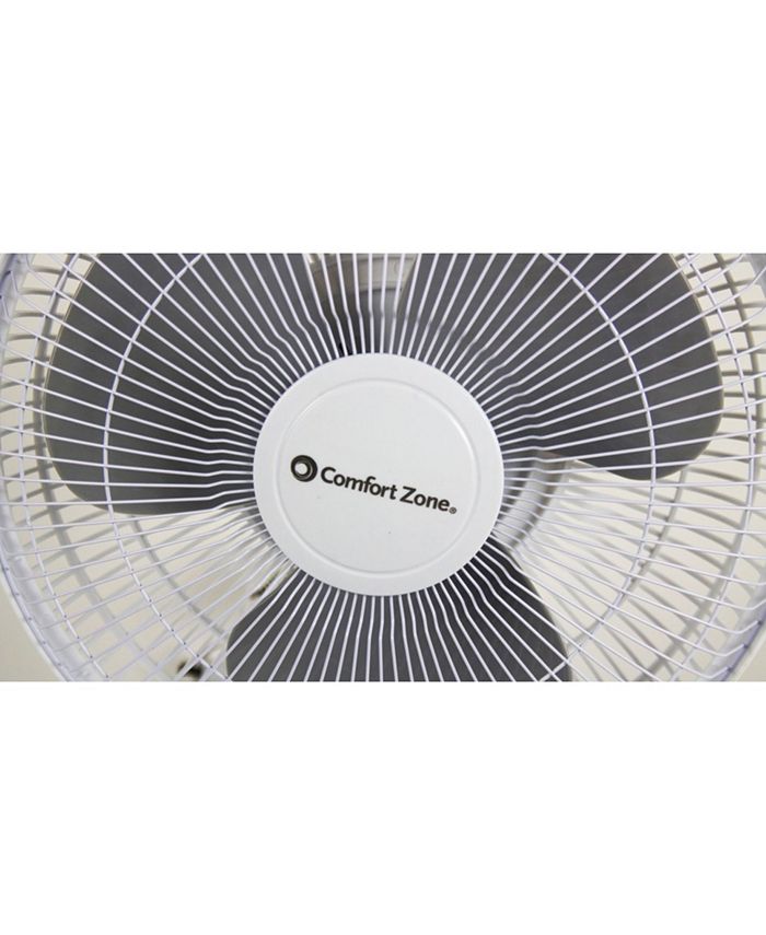Comfort Zone Cz121Bw 12" Oscillating Table Fan - Macy's