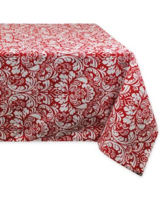 Design Import Damask Tablecloth 60" x 120" - Macy's