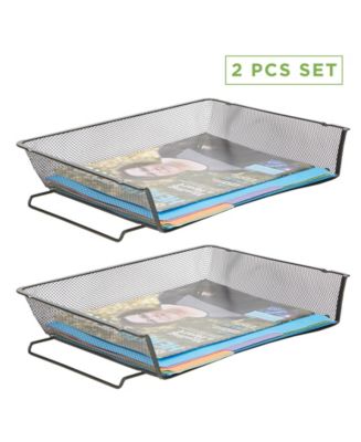 Mind Reader 2 Piece Stackable Letter Tray, File Organizer - Macy's