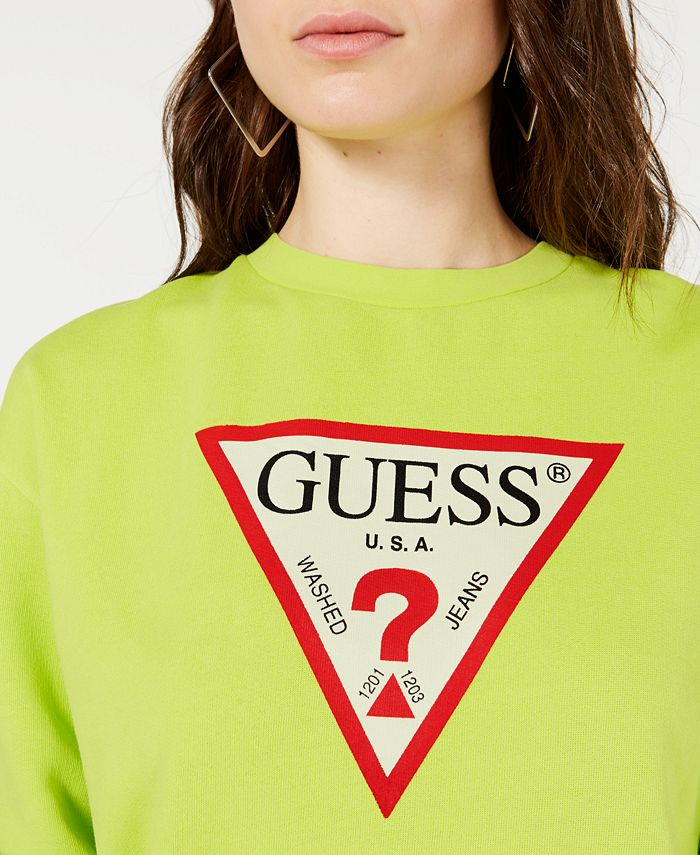 GUESS Neon Graphic Sweatshirt - Macy's