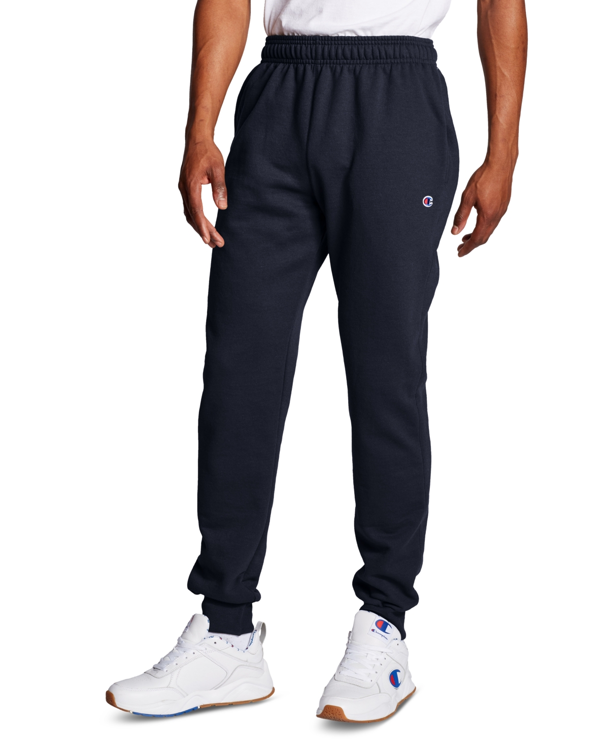 Champion Mens Powerblend Fleece Joggers - Navy