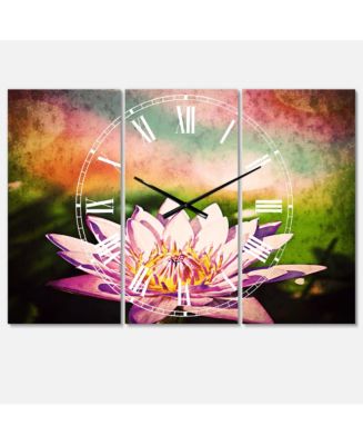 Designart Traditional 3 Panels Metal Wall Clock - Macy's
