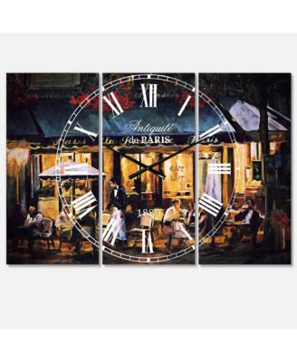 Designart Traditional 3 Panels Metal Wall Clock & Reviews - Clocks ...