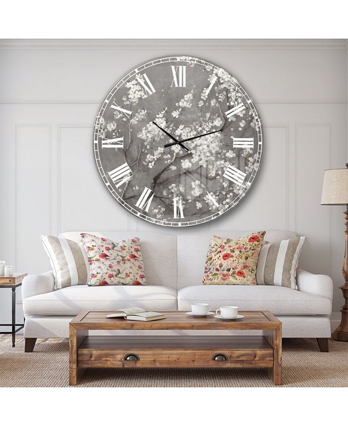 Designart Traditional Oversized Metal Wall Clock - 36 x 36 - Macy's