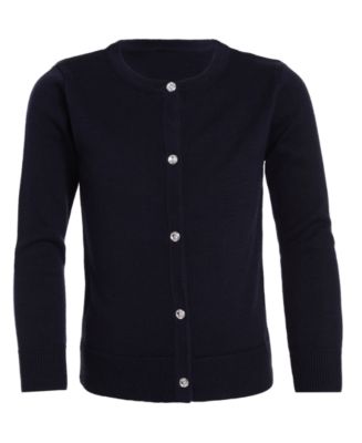 Nautica Little Girls Rhinestone-Button Cardigan - Macy's