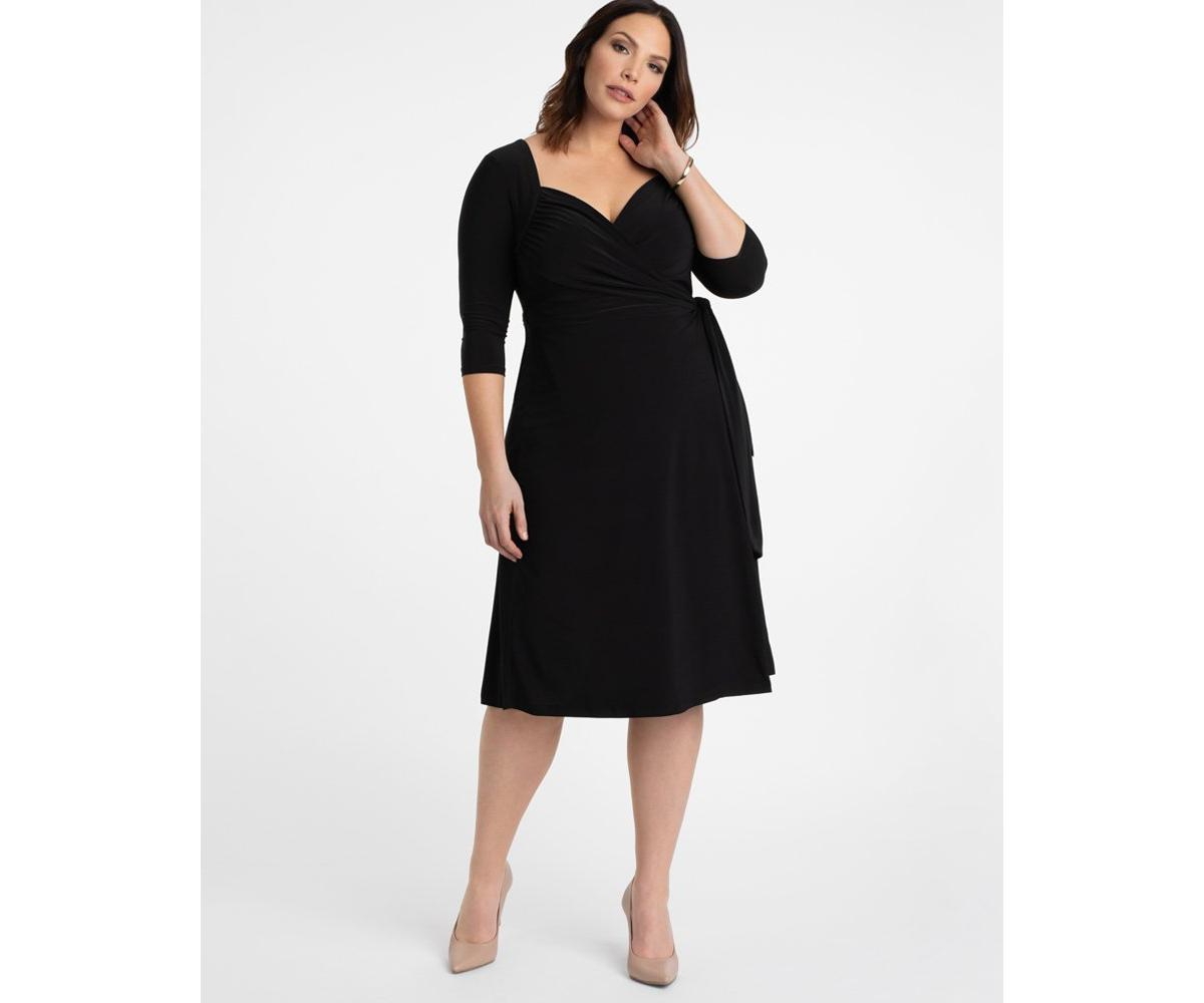 Click here for Kiyonna Womens Plus Size Sweetheart Knit Wrap Dres... prices