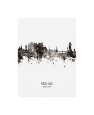Michael Tompsett Stirling Scotland Skyline Portrait II Canvas Art - 19. ...