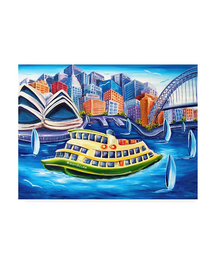 Trademark Global Deborah Broughton Tourist Ferry Canvas Art - 15.5" x ...