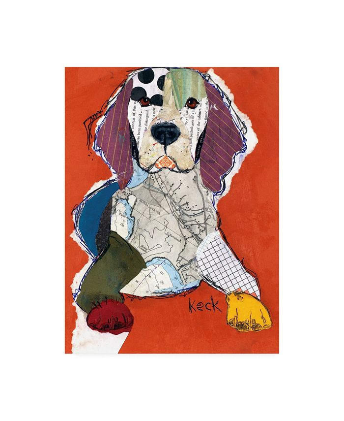 Trademark Global Michel Keck Beagle Abstract Canvas Art - 15.5" x 21 ...