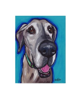 Hippie Hound Studios Great Dane Beau Canvas Art - 20" x 25" - Macy's