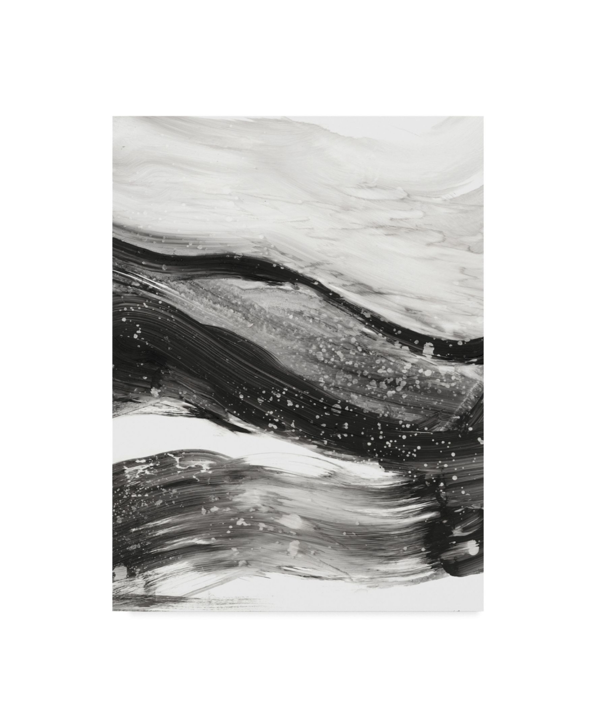 Click here for Ethan Harper Black Waves I Canvas Art - 20 x 25 -... prices