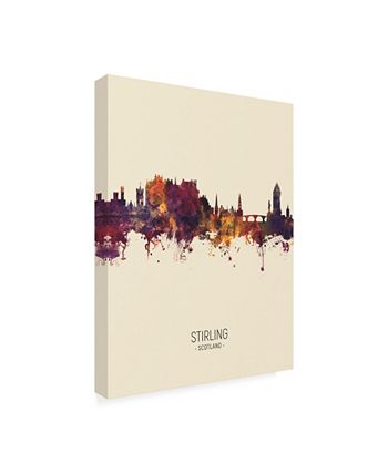 Trademark Global Michael Tompsett Stirling Scotland Skyline Portrait ...