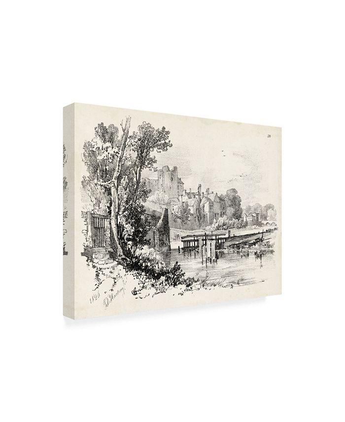 Trademark Global J.D. Harding Idyllic Landscape I Canvas Art - 37" x 49 ...