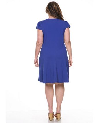 White Mark Women's Plus Size Cara Dress - Macy's