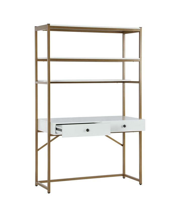 CosmoLiving Cosmo living Billie Metal Desk Etagere - Macy's