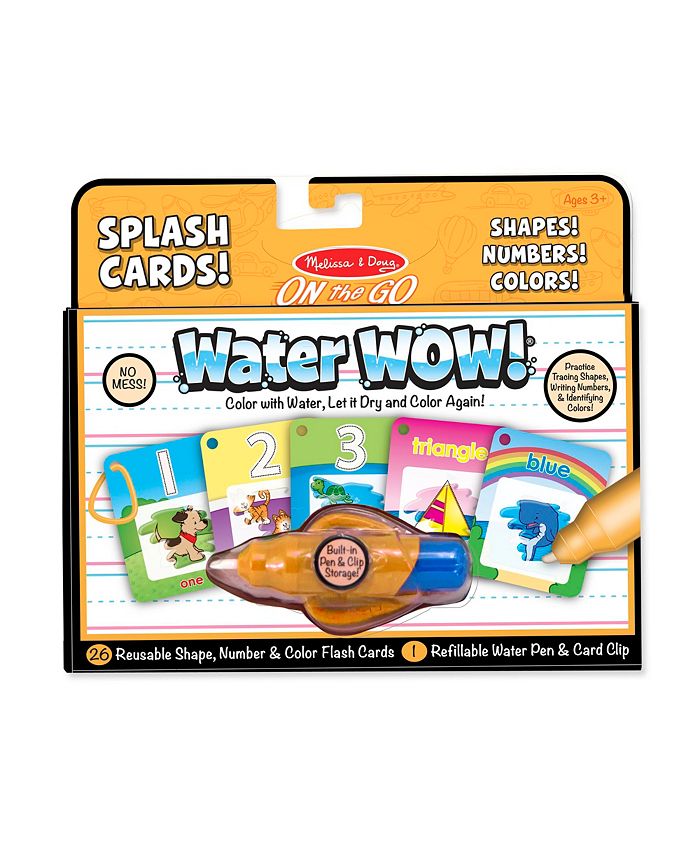 Melissa and Doug Water Wow - Splash Cards Shapes, Numbers and Colors ...