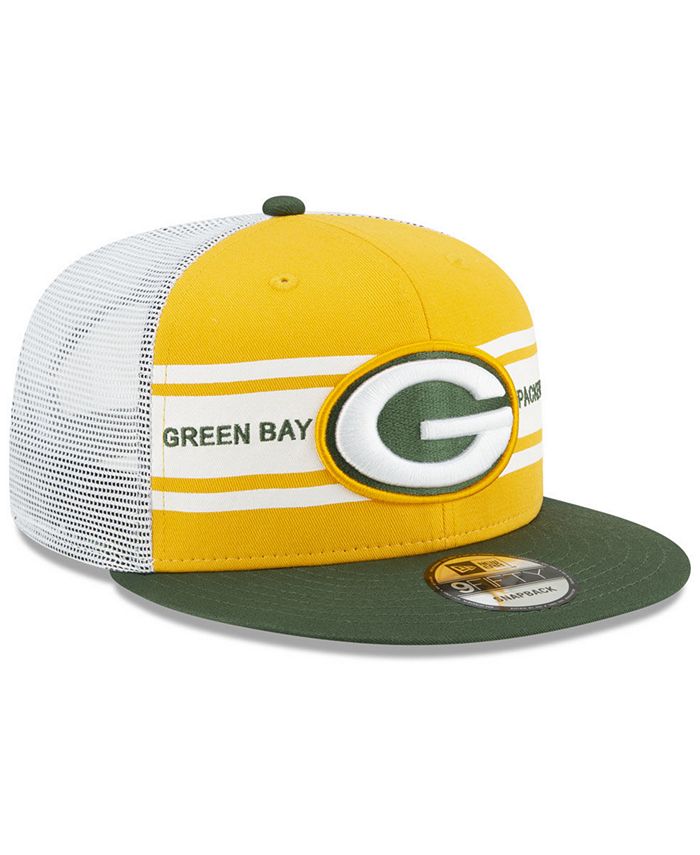 New Era Green Bay Packers Classic 77 Stripe Mesh 9FIFTY Cap - Macy's