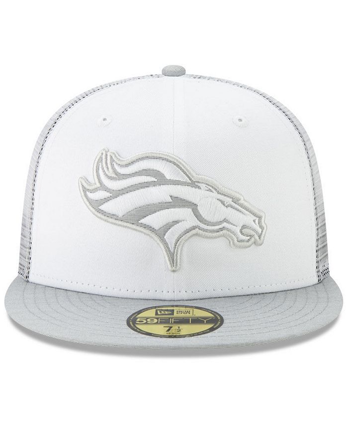 New Era Denver Broncos White Cloud Meshback 59FIFTY Cap - Macy's