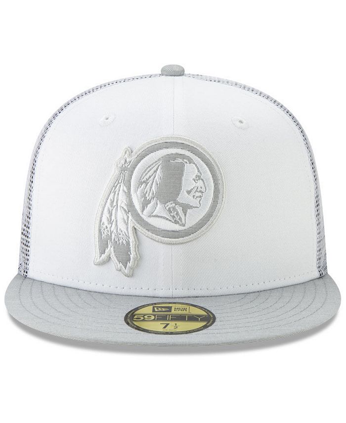 New Era Washington Redskins White Cloud Meshback 59FIFTY Cap - Macy's