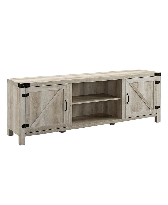Walker Edison Modern Farmhouse Barn Door TV Stand - Macy's