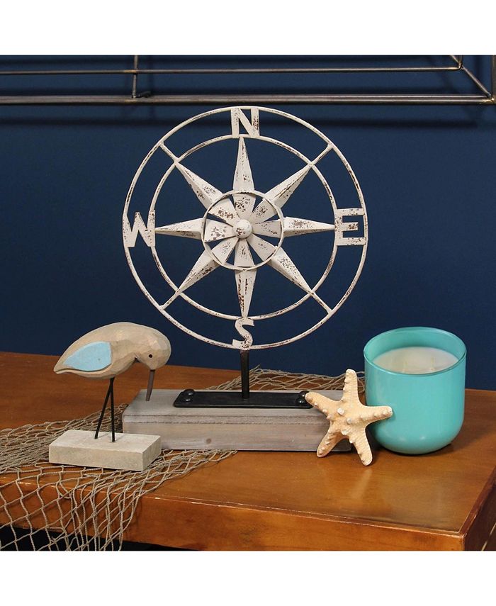 Stratton Home Décor Stratton Home Decor Metal Compass Table Top - Macy's