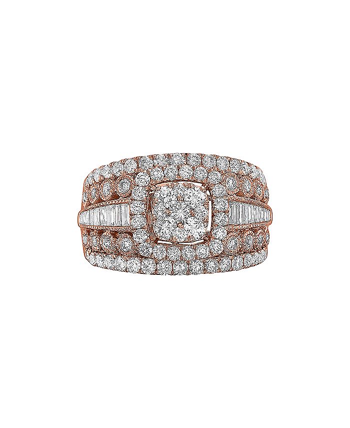 EFFY Collection EFFY® Diamond Multi-Row Cluster Statement Ring (1-5/8 ...